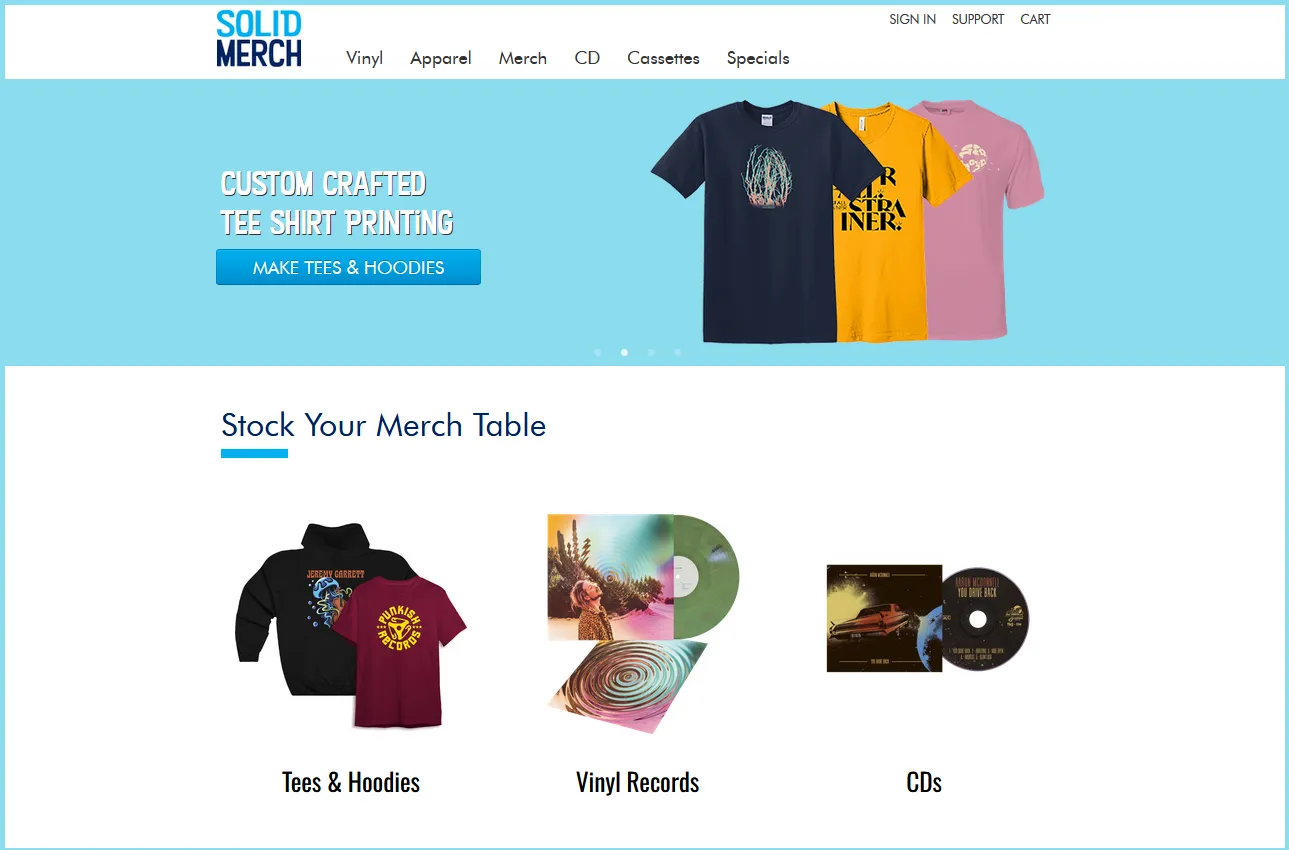 Best Band Merch Websites For Musicians